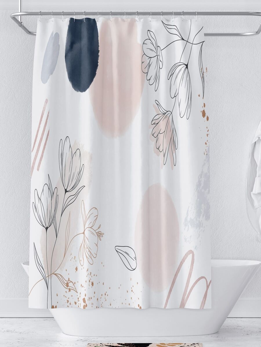 Floral Print Shower Curtain | SHEIN USA