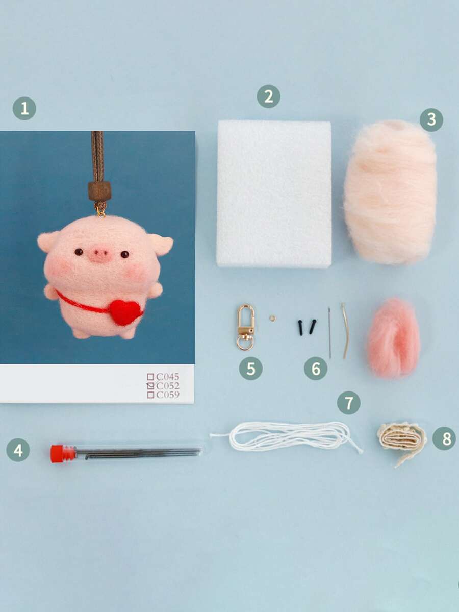 Cartoon Pig DIY Felt Poke Kit for Sale Australia| New Collection Online ...