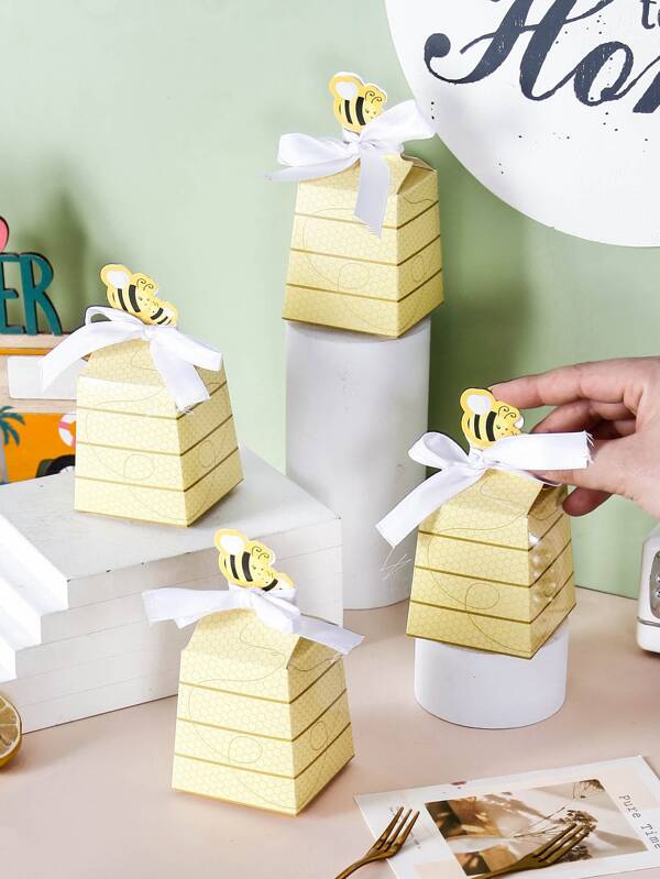6pcs Bee Decor Candy Wrapping Box | SHEIN USA