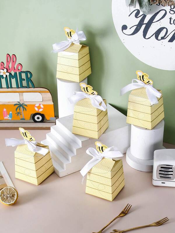 6pcs Bee Decor Candy Wrapping Box | SHEIN USA