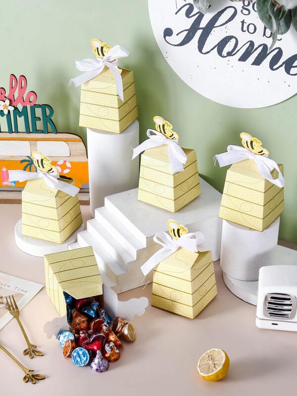 6pcs Bee Decor Candy Wrapping Box | SHEIN USA