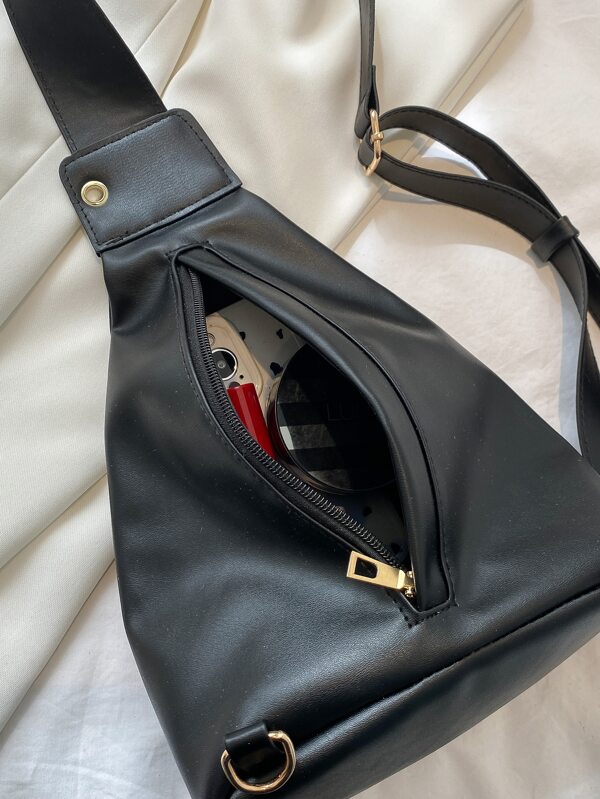 Mini Minimalist Zipper Back Sling Bag | SHEIN USA