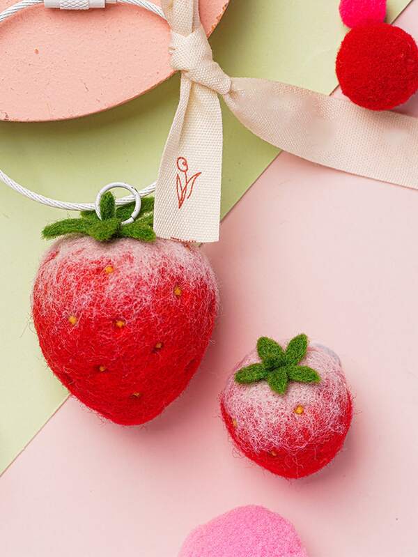 Strawberry Shaped Felt Poke Material Kit for Sale Australia| New ...