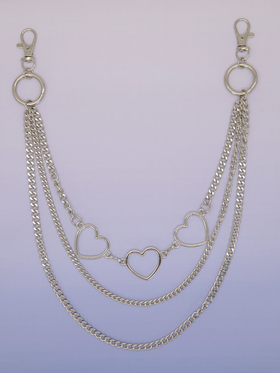 Heart Decor Layered Pant Chain | SHEIN USA