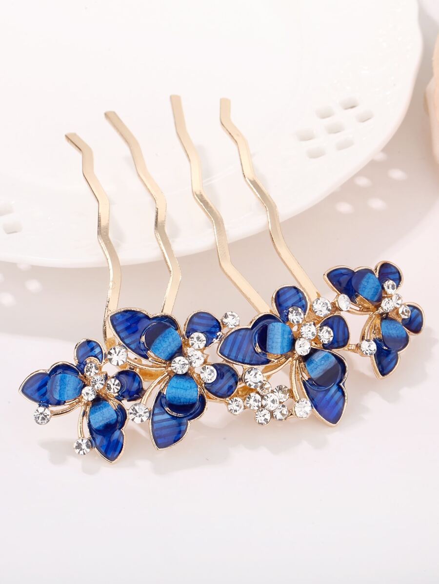 Butterfly Decor Hair Pin Royal | SHEIN USA