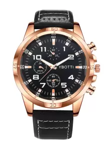 ybotti Men Triple Dial Quartz Watch As A Gift For Students Returning To ...