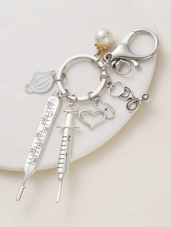 Doctor And Nurse Stethoscope Keychain | SHEIN USA