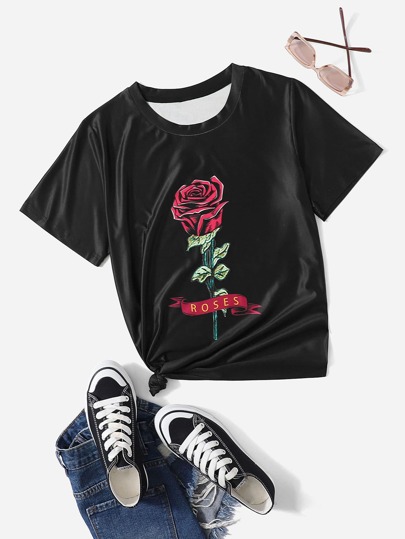 Graphic & Logo Tees | Slogan Tees | SHEIN USA