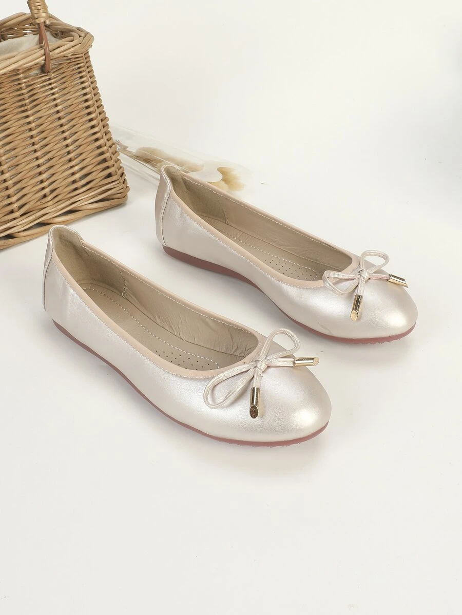 Bow Decor Ballet Flats | SHEIN USA