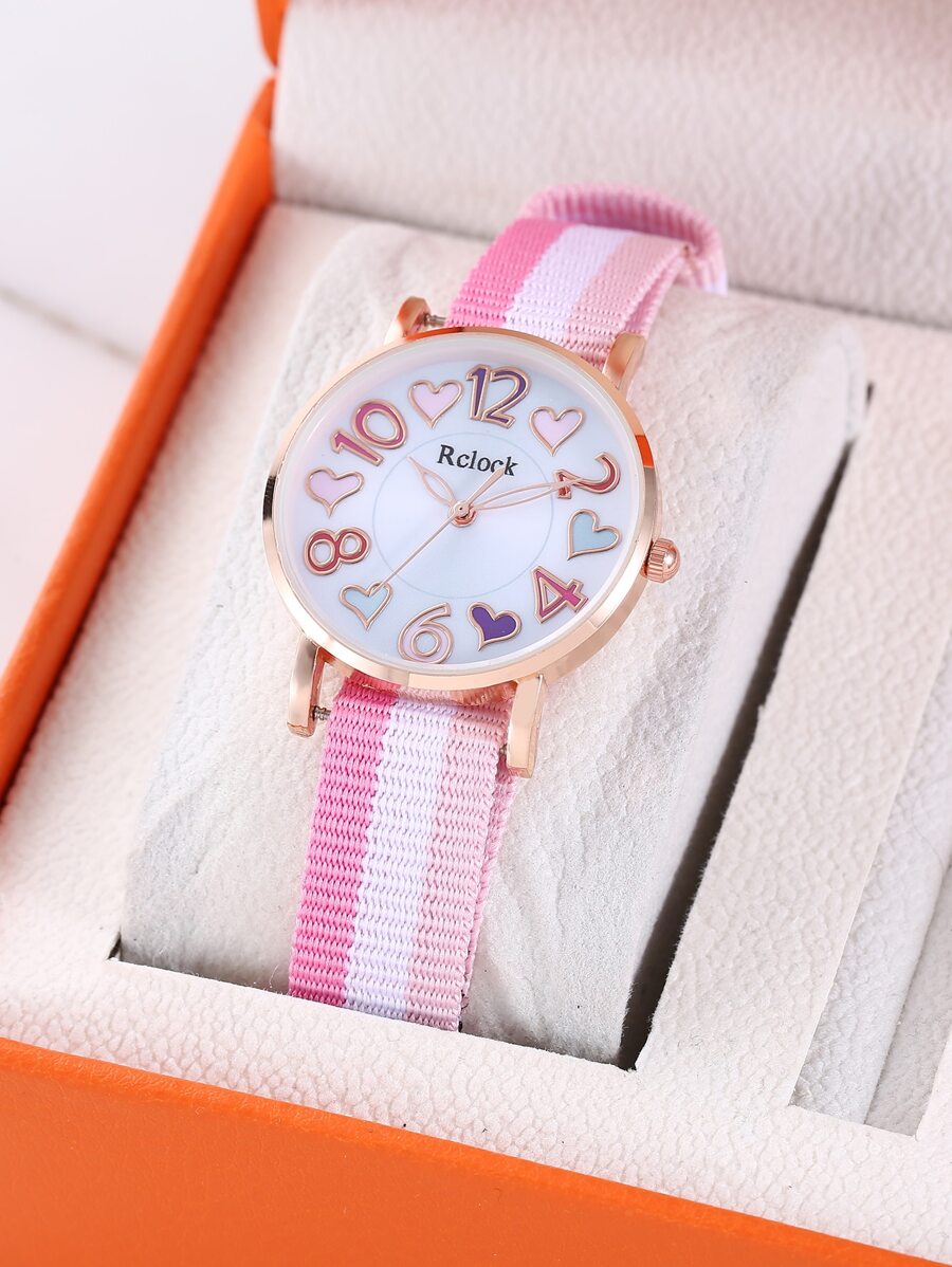 Color Block Strap Quartz Watch | SHEIN USA