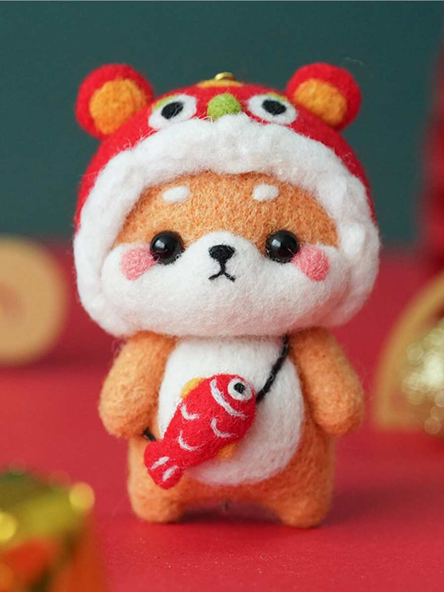 Animal Shaped Wool Felt Poke Material Kit | SHEIN USA