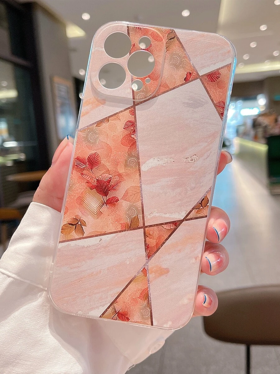 Leaf Painted Phone Case | SHEIN USA