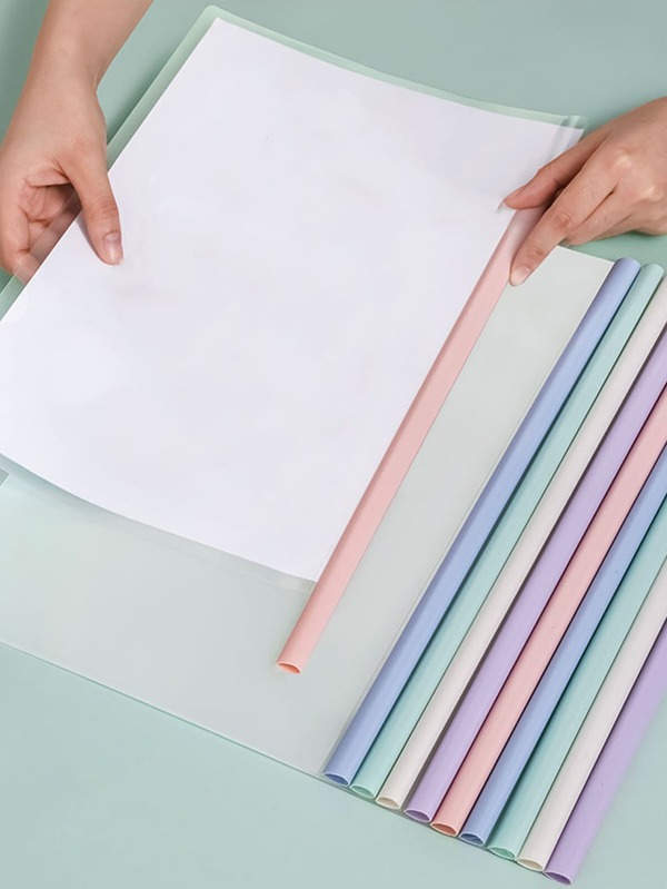 5pcs Random Pull Rod File Folder | SHEIN