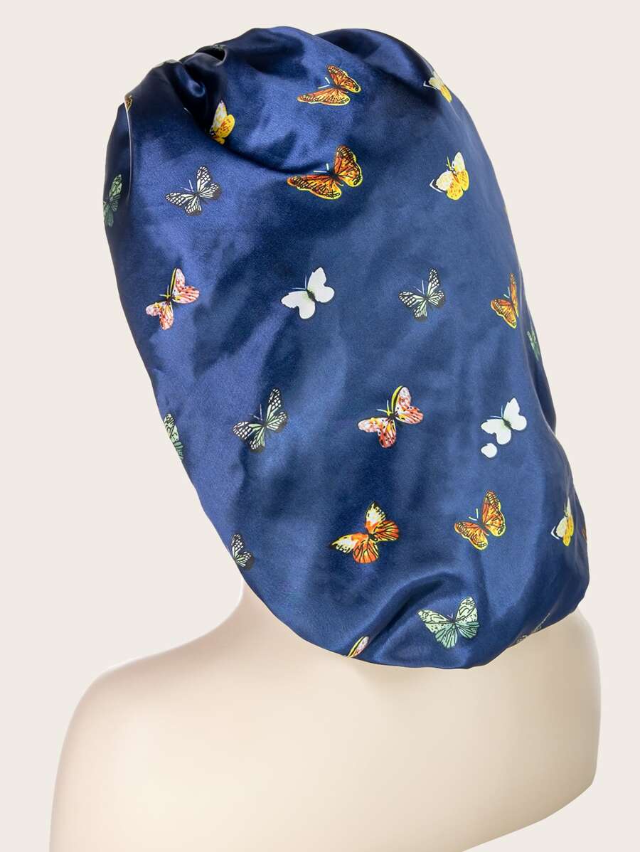 Butterfly Print Hair Bonnet Silk Bonnet Satin Bonnet | SHEIN USA