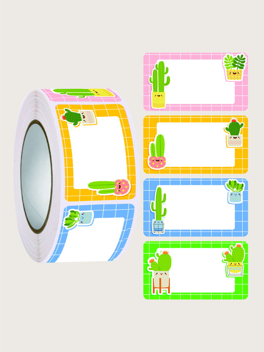 Cute Cartoon Name Stickers For Kindergarten Babies, Self-adhesive ...