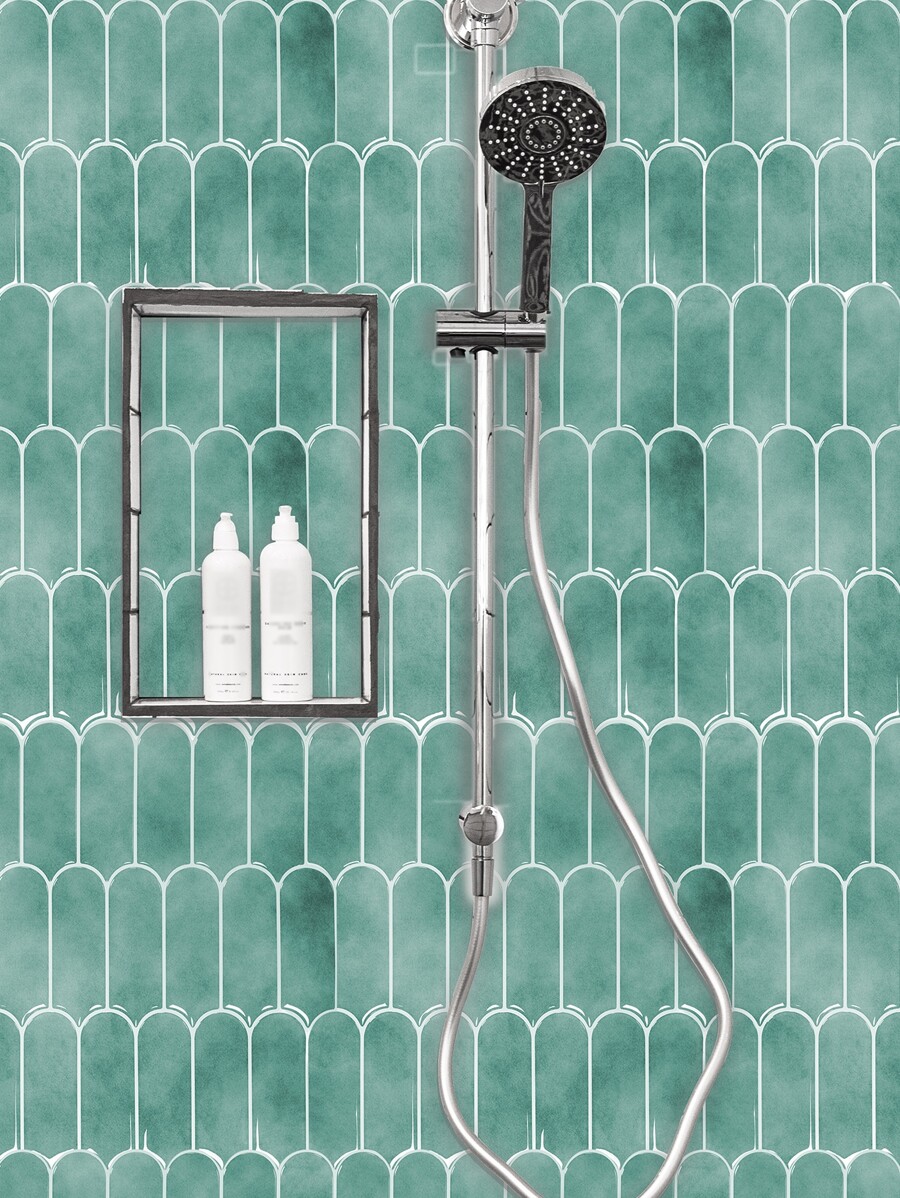 SHEIN Basic living 3D Textured Wall Panels DIY Tiles Kitchen Bathroom ...