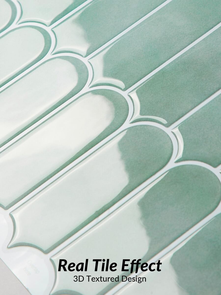 SHEIN Basic living 3D Textured Wall Panels DIY Tiles Kitchen Bathroom ...