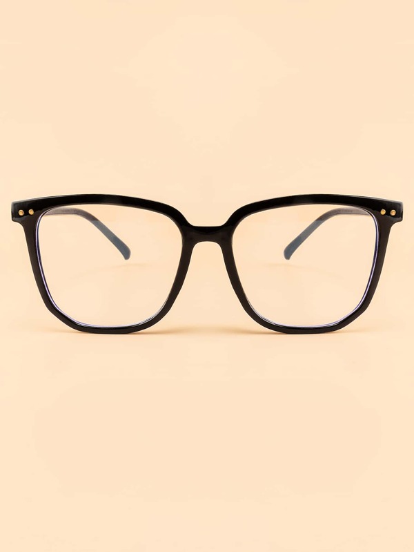 Acrylic Frame Anti-blue Light Black Glasses | SHEIN UK