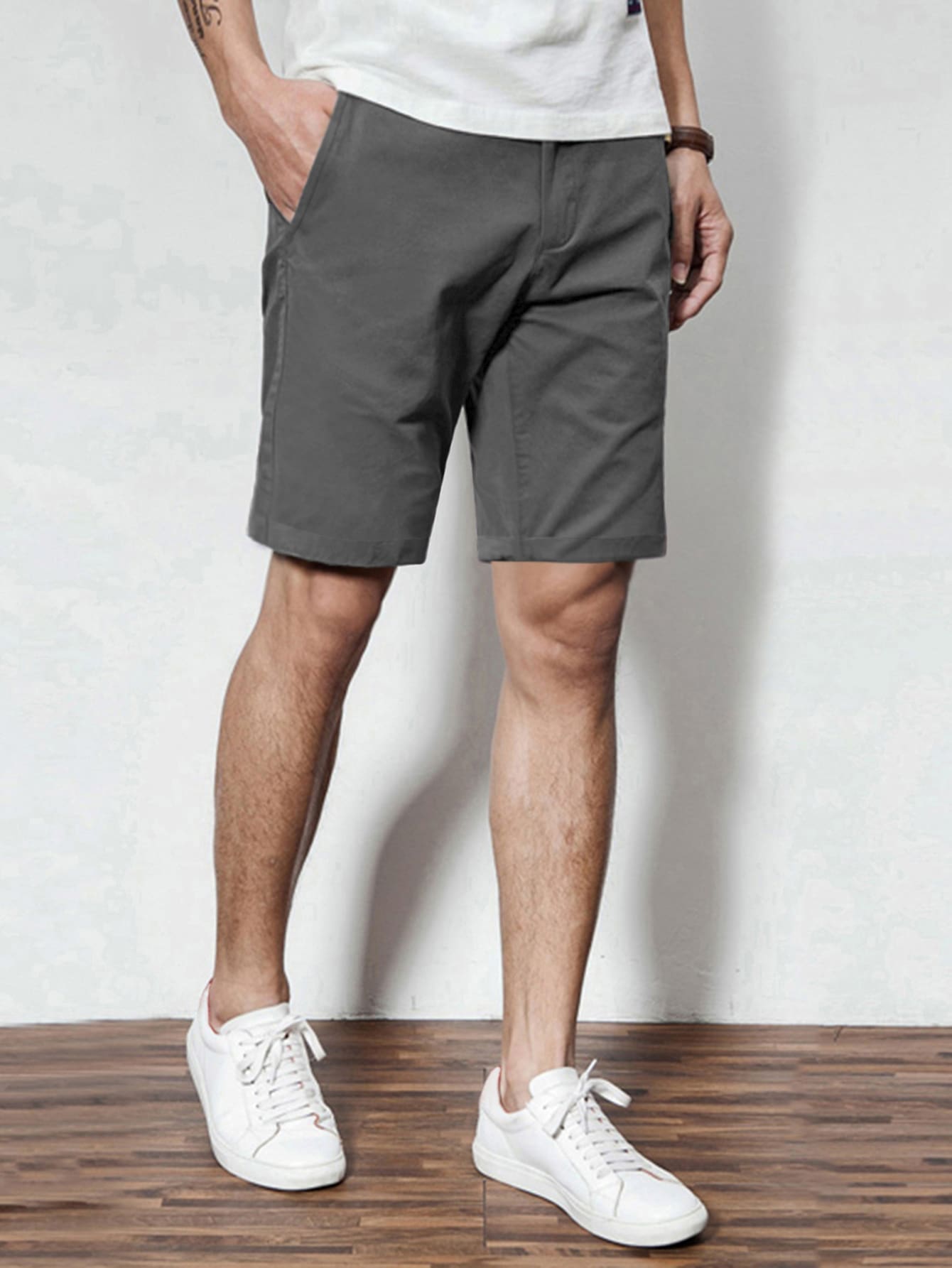 Manfinity Mode Men Slant Pocket Shorts | SHEIN UK