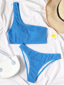 SHEIN Swim Vcay One Shoulder Bikini Swimsuit | SHEIN EUR