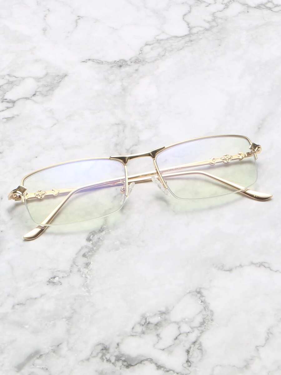 Men Semi Rimless Frame Eyeglasses | SHEIN USA