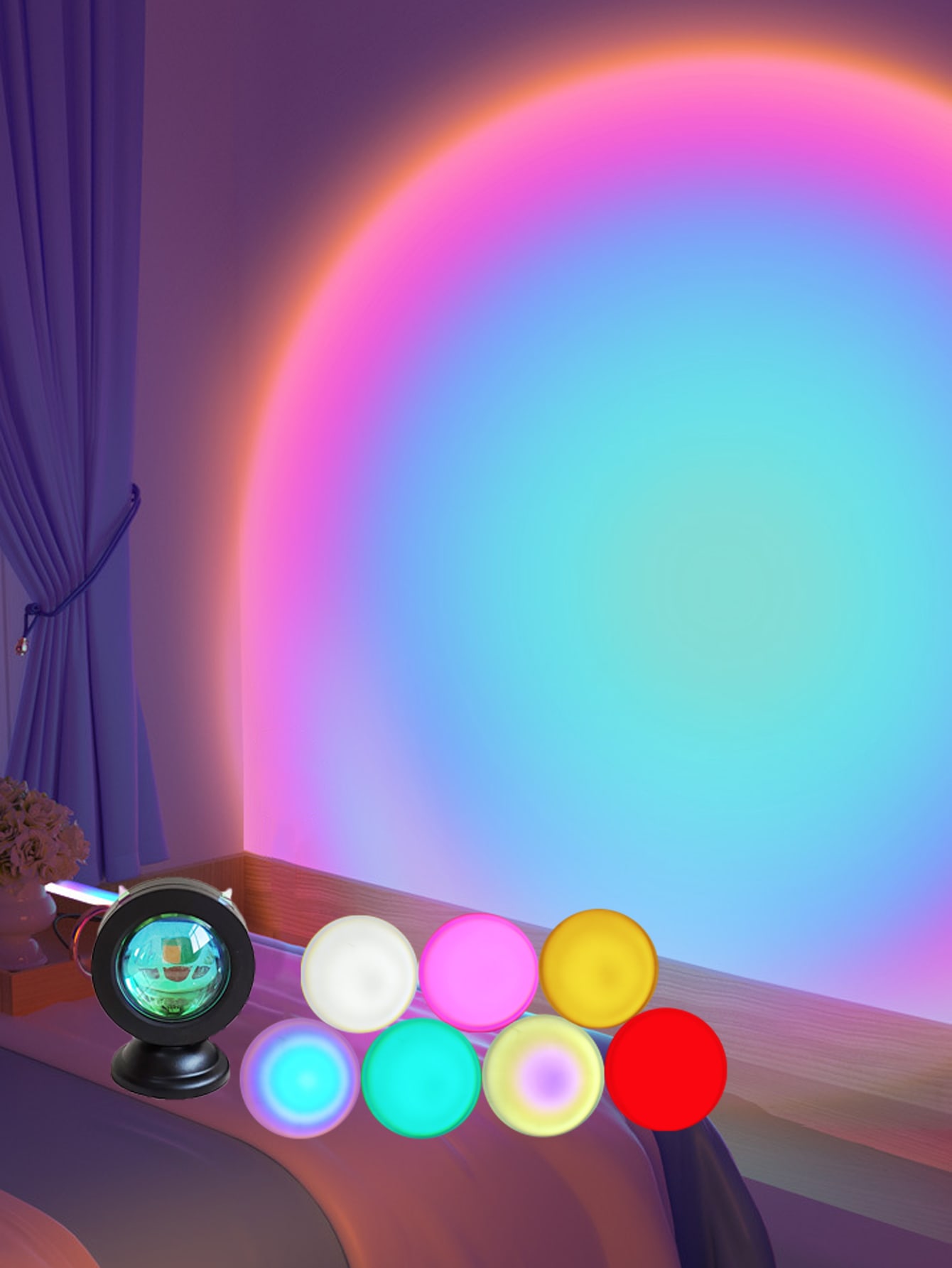 1pc LED Sunset Spotlight