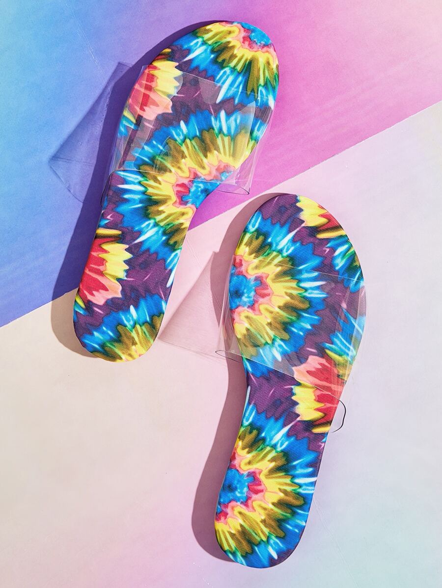 Clear Detail Flat Slide Sandals | SHEIN USA