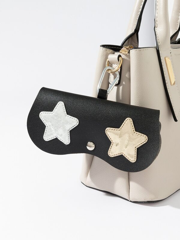 Star Patch Detail Glasses Case | SHEIN USA