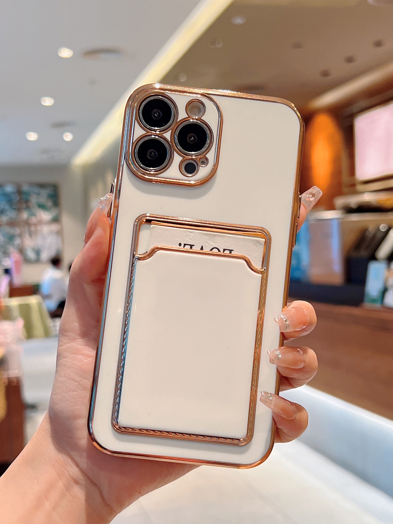 Solid Card Slot Phone Case