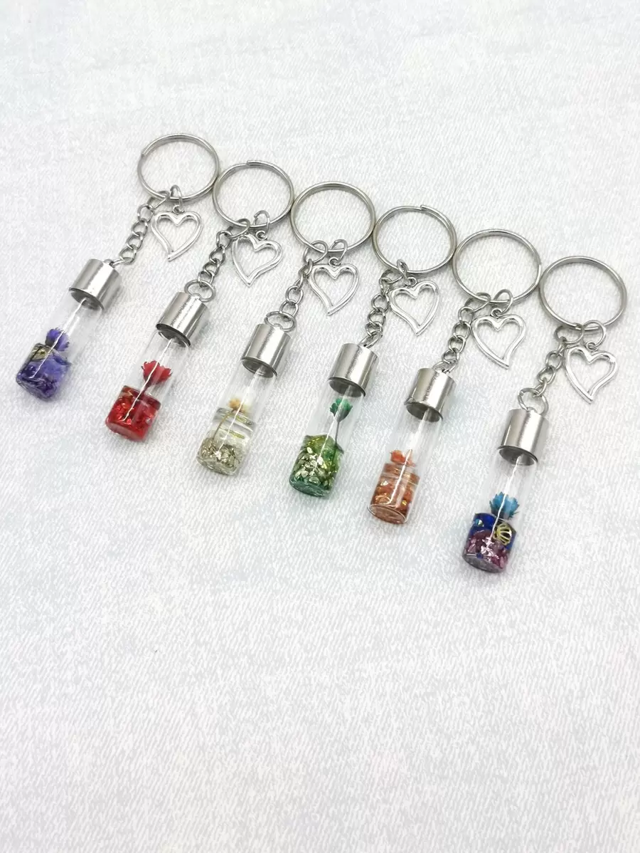 6pcs Flower Detail Keychain | SHEIN UK