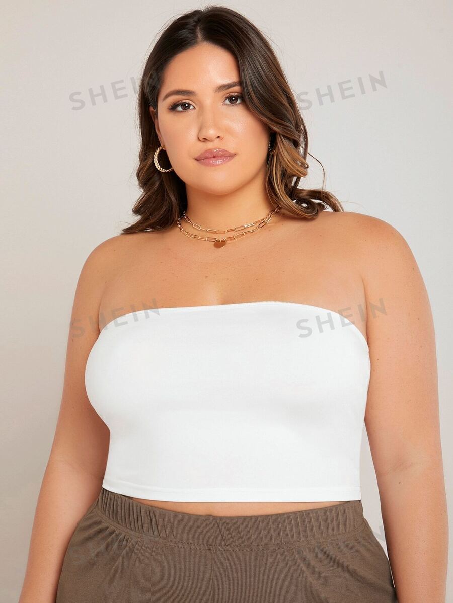 SHEIN BASICS Top tubo corto | Moda de Mujer | SHEIN México