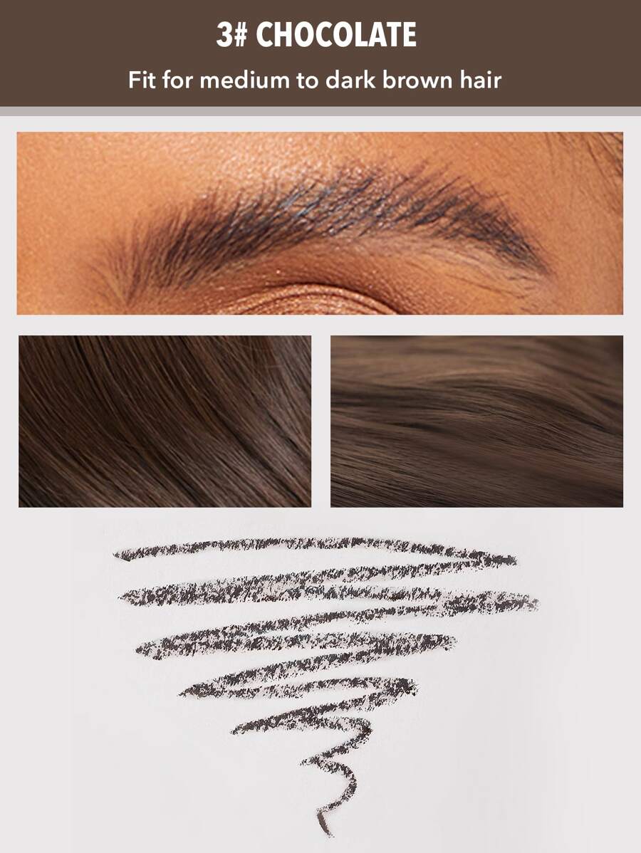 SHEGLAM Shape & Set Eyebrow Pencil & Gel Duo-Chocolate | SHEIN USA