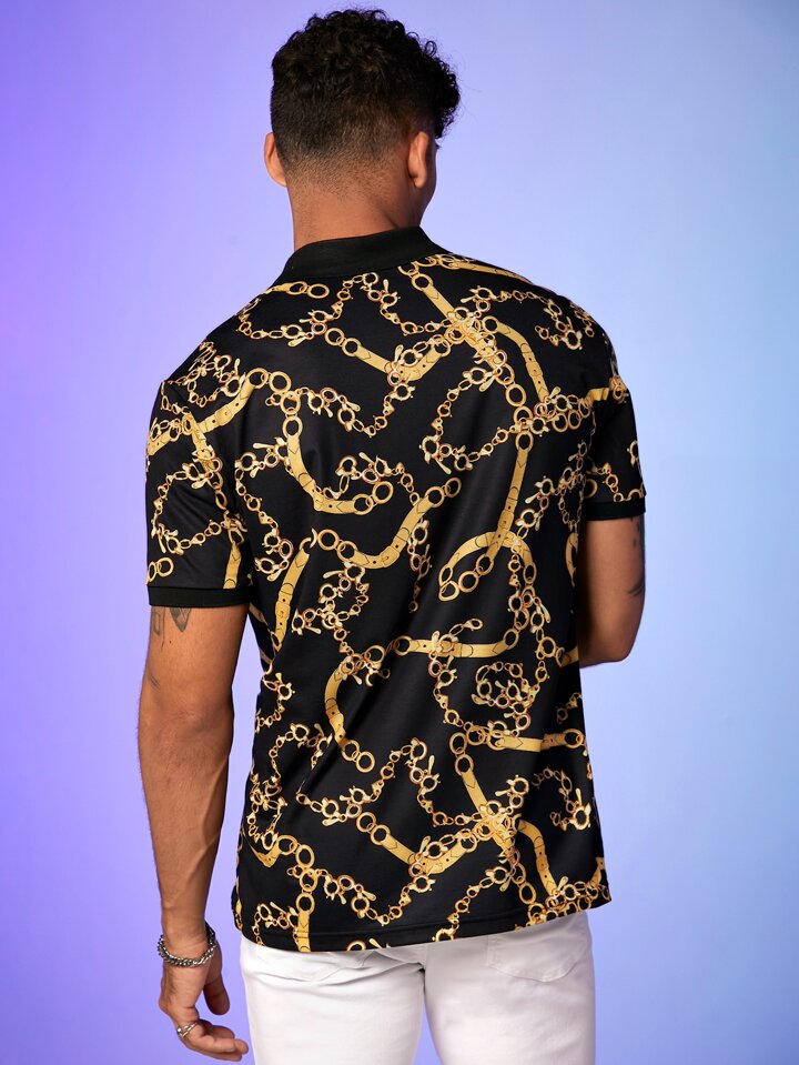 Versace Chain Print Shirt
