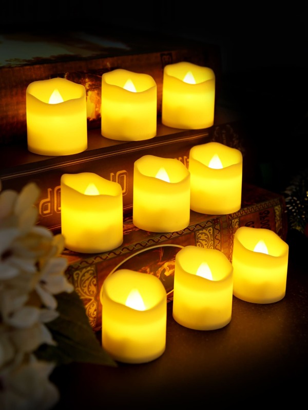 6pcs LED Flameless Candle Light With 3pcs LR41, Constant Brightness ...