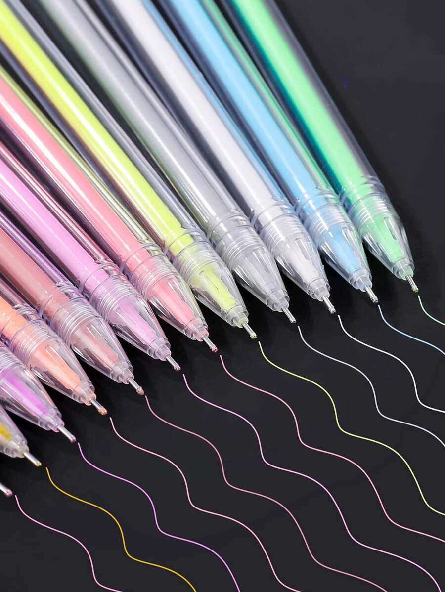 Style Colorful Highlighter Pens For Bullet Journaling, 12pcs Random | SHEIN