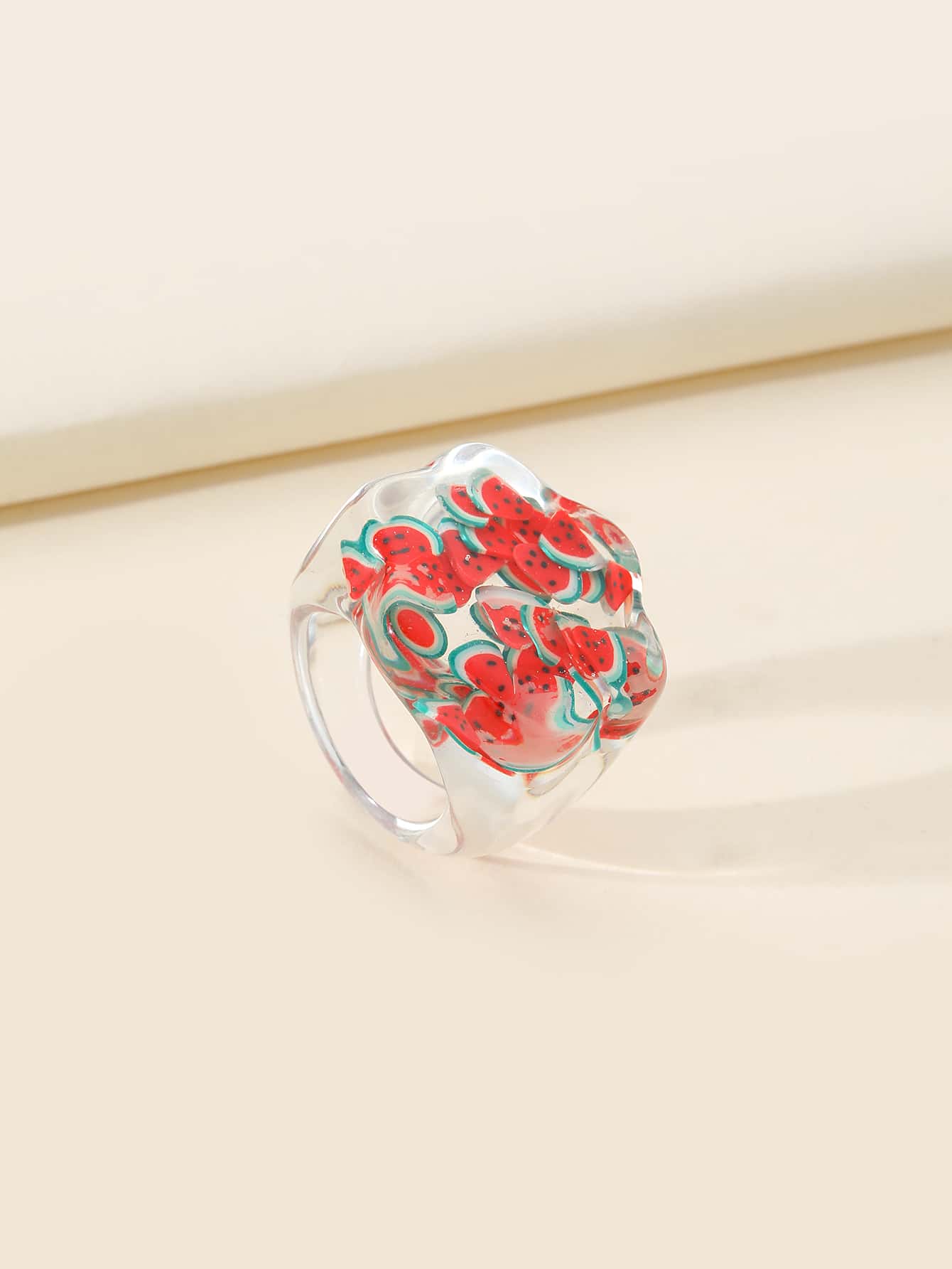 Watermelon Detail Ring | SHEIN USA