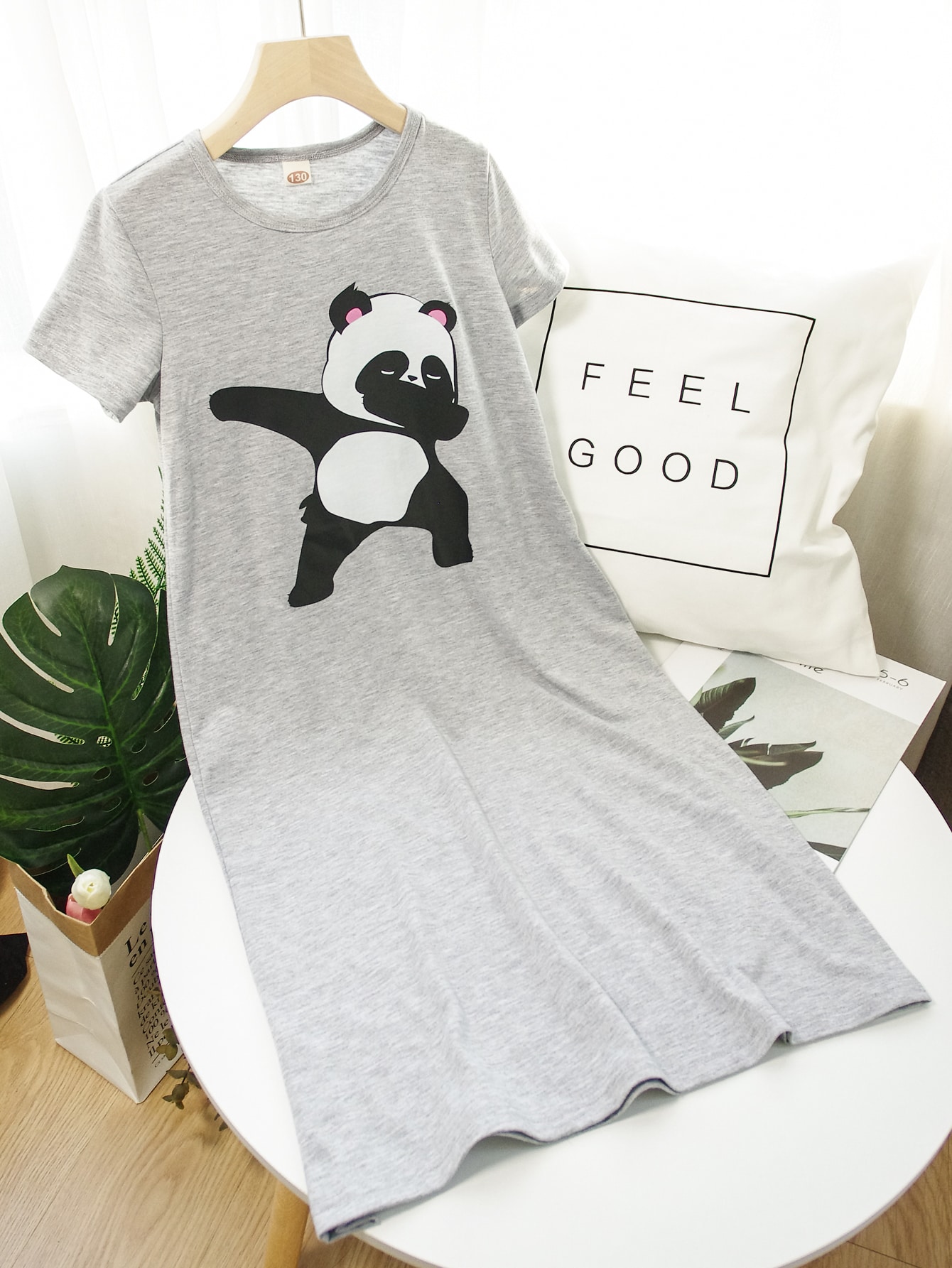 Niñas Vestido homewear con estampado de panda | Moda de Mujer | SHEIN ...