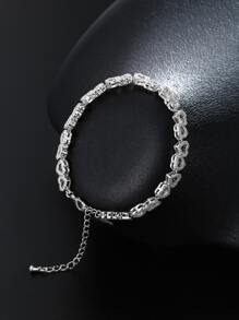 Cubic Zirconia Heart Decor Bracelet | SHEIN UK