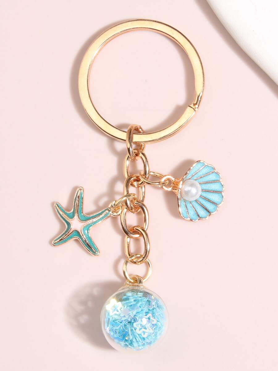 Starfish Charm Keychain | SHEIN USA