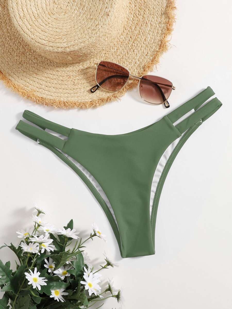 Double Strap Bikini Bottom | SHEIN USA