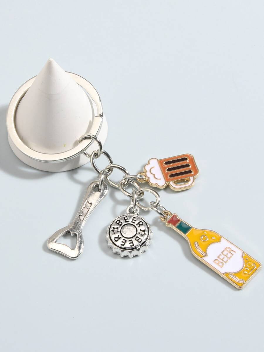 Beer Bottle Charm Keychain | SHEIN USA