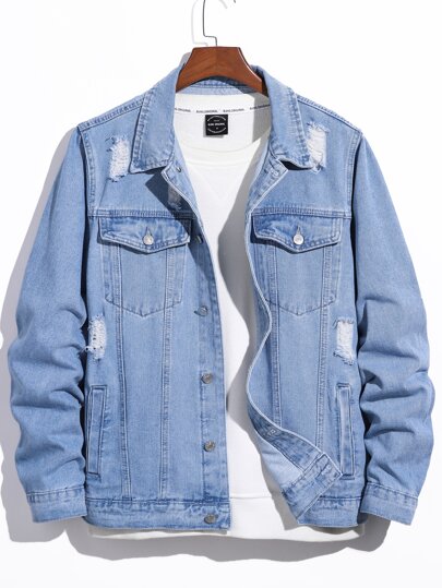 Men Denim Jackets, Shop Men Denim Jackets Online | SHEIN UK
