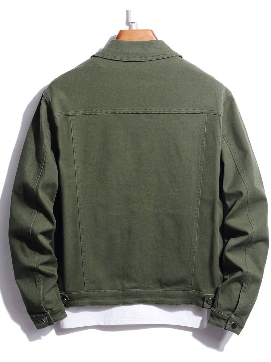 Manfinity Hypemode Men Solid Dual Pocket Denim Jacket Without Tee ...