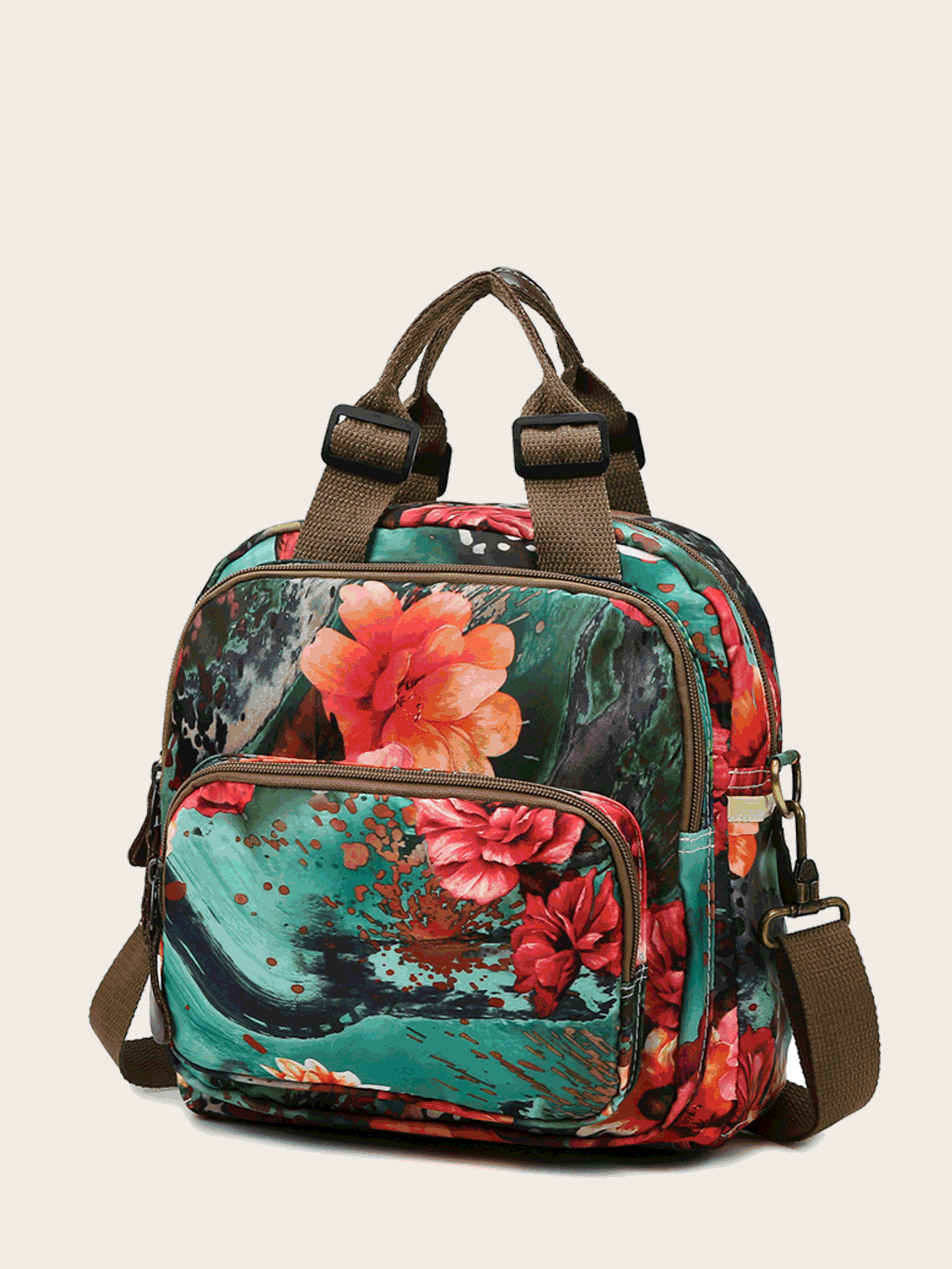 Floral Functional Backpack | SHEIN UK