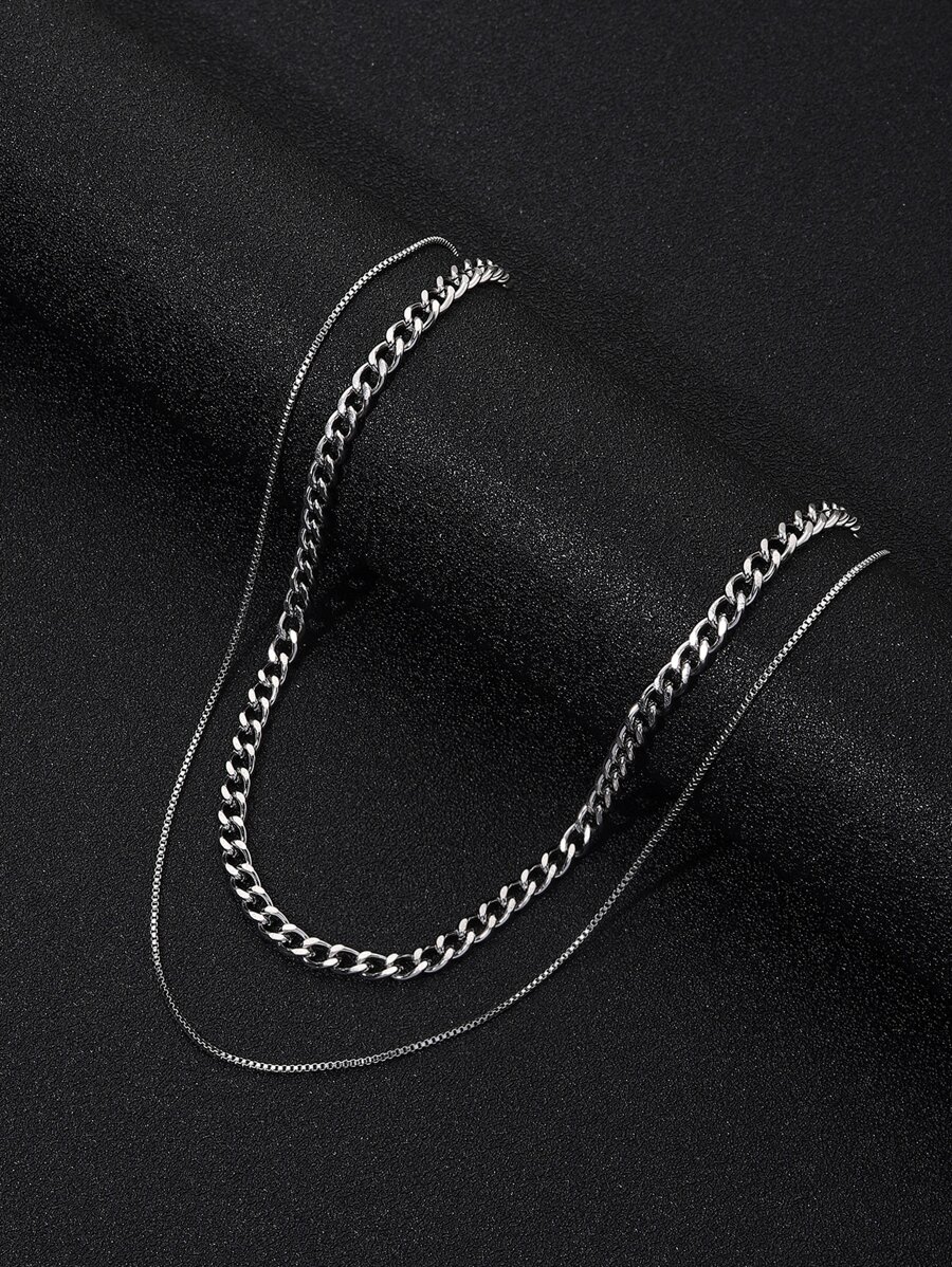 Men Layered Chain Necklace | SHEIN USA