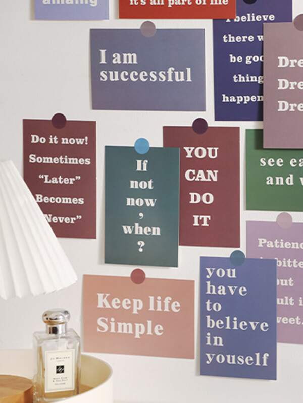 30pcs Random Inspirational Postcards Positive Affirmations Decor Cards ...