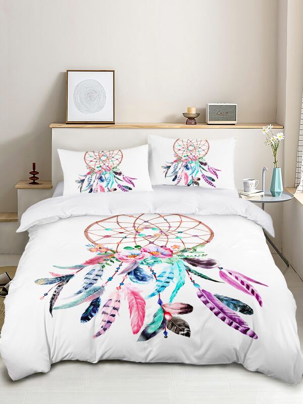 Set Colcha Con Estampado Atrapasueños Sin Relleno Mode De Mujer
