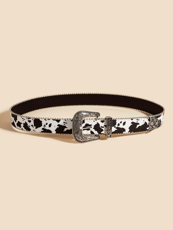Cow Print Belt | SHEIN USA