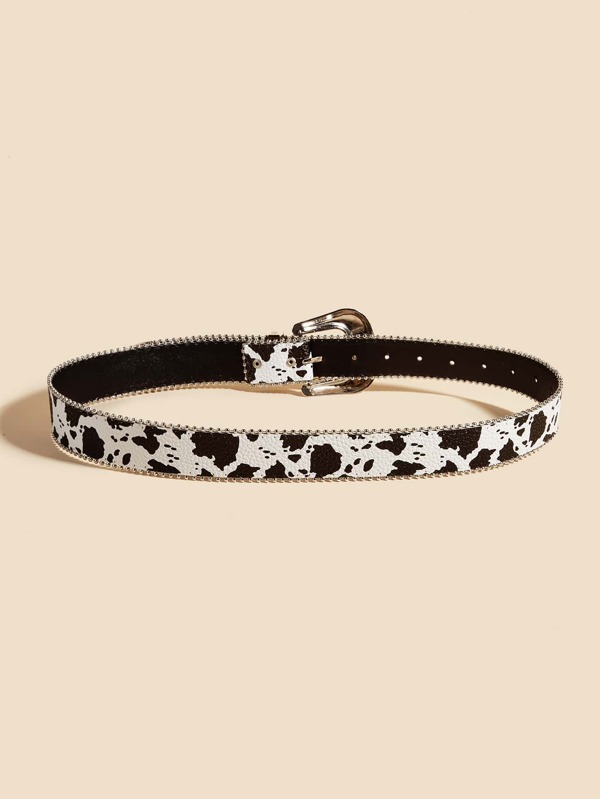 Cow Print Belt | SHEIN USA