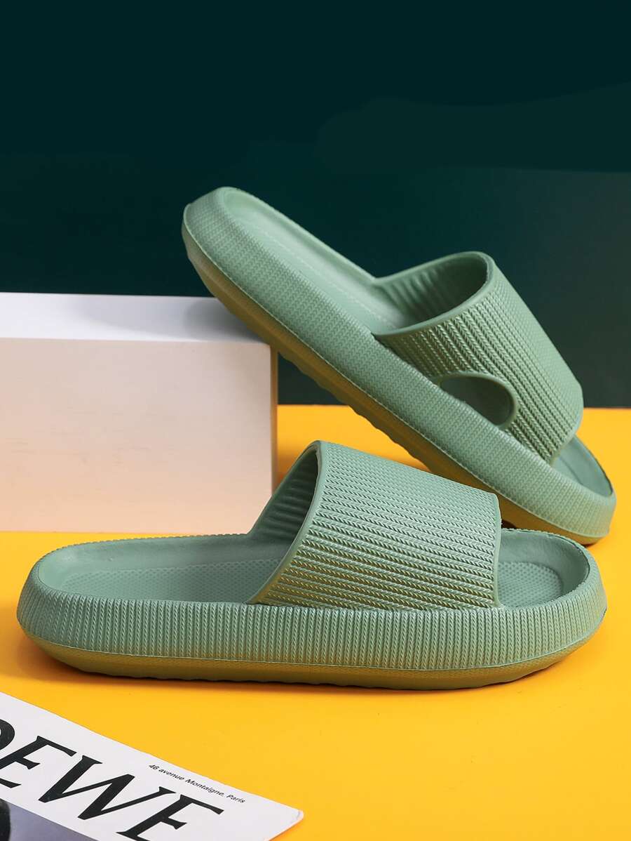 Minimalist Textured Slides | SHEIN USA